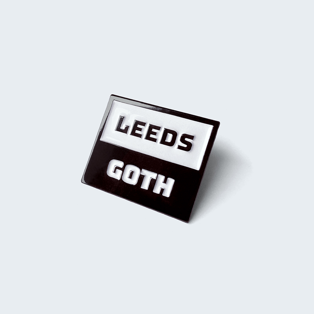 Leeds Goth enamel pin badge - Leeds Nomad