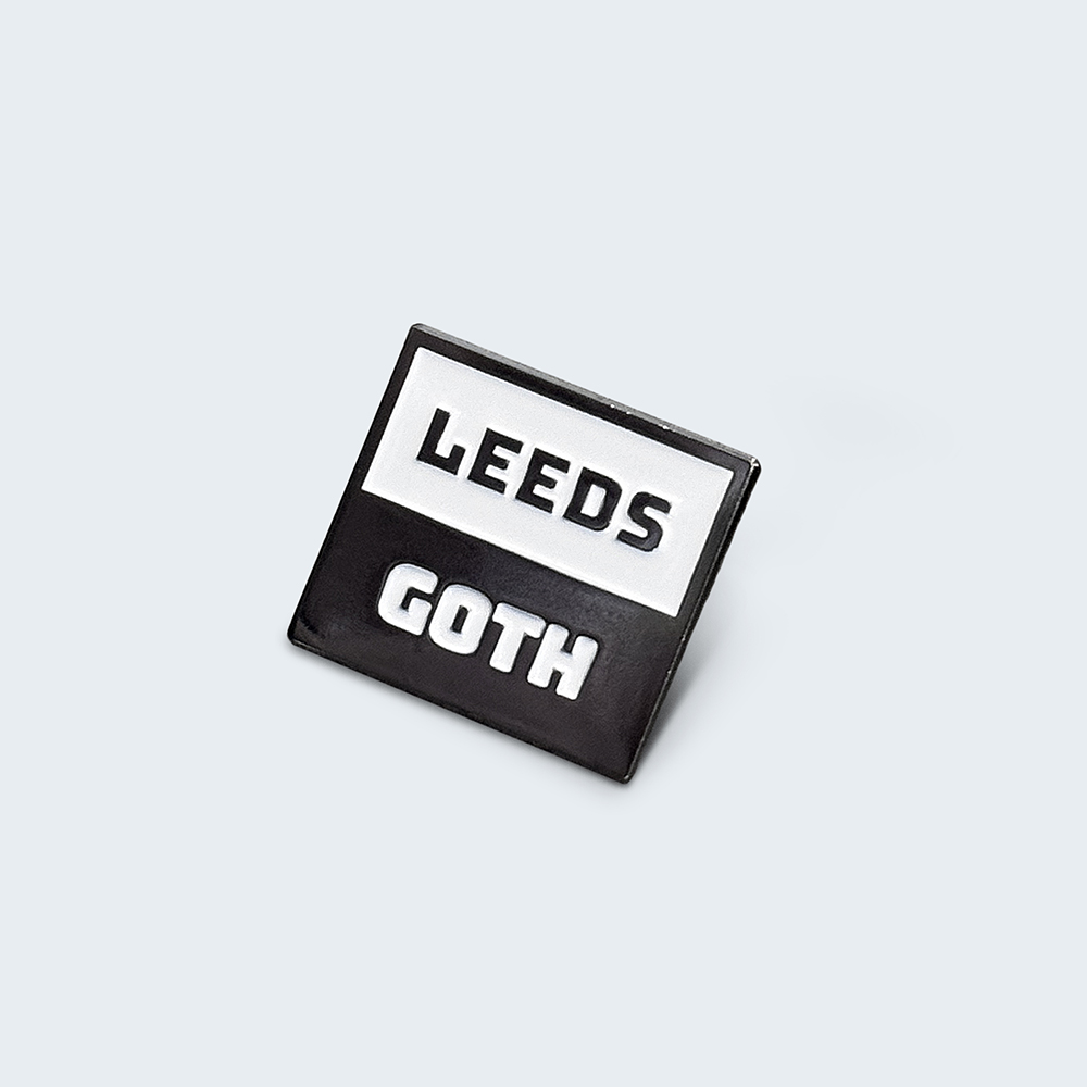 Leeds Goth enamel pin badge - Leeds Nomad